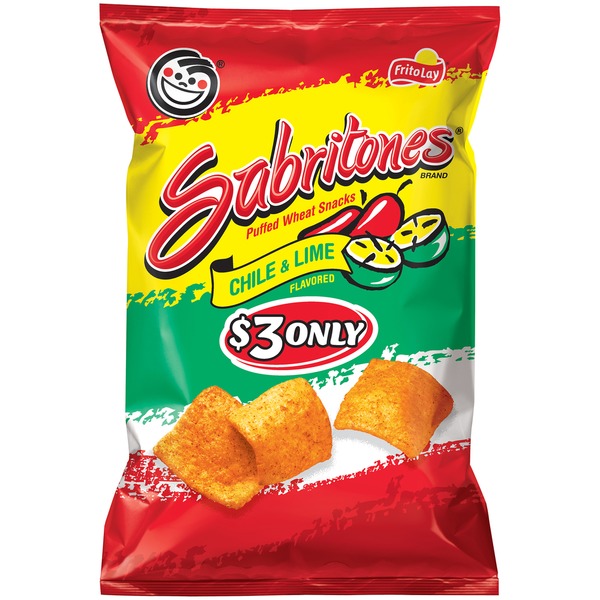 Sabritones Chile & Lime Flavored Puffed Wheat Snacks (7 oz) - Instacart