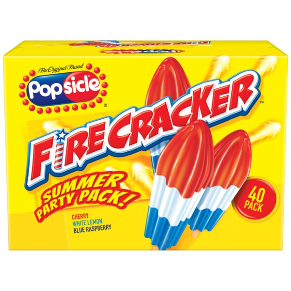 Popsicle Ice Pops Firecracker (40 ct) - Instacart