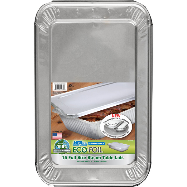 HFA inc. Eco-Foil Aluminum Steam Table Lid, Full Size, 15 ct Same-Day ...