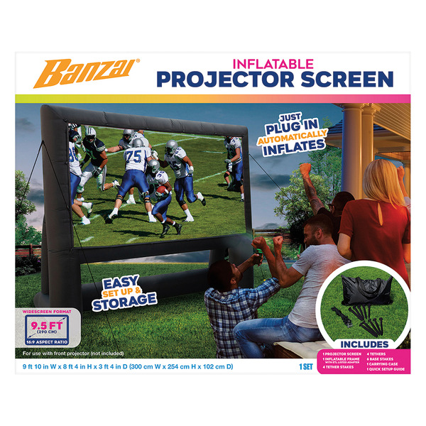 Banzai Inflatable Outdoor Projection Movie Screen Same-Day Delivery or ...