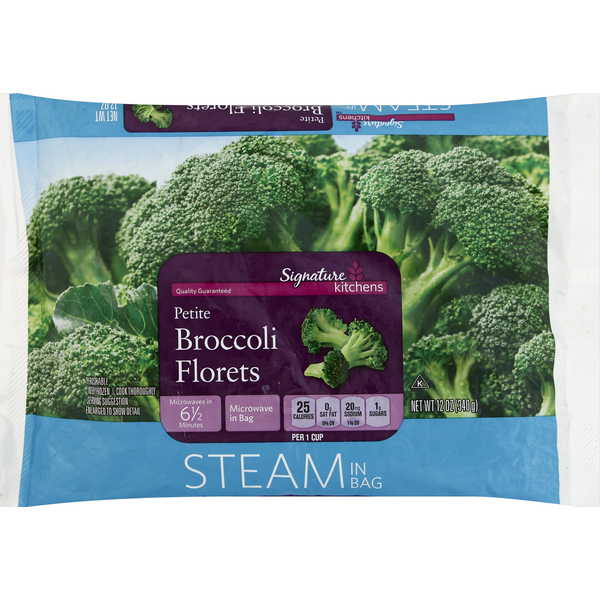 Safeway Signature Broccoli Florets, Petite, Steam in Bag Same-Day ...