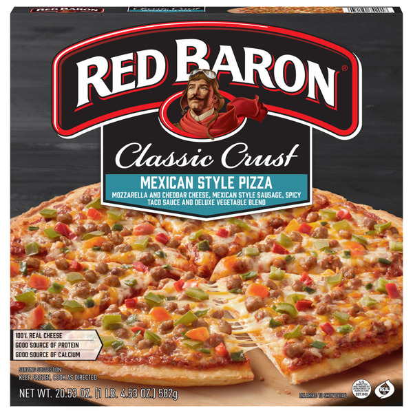 Food Lion Red Baron Mexican Style Classic Crust Frozen Pizza Same-Day ...