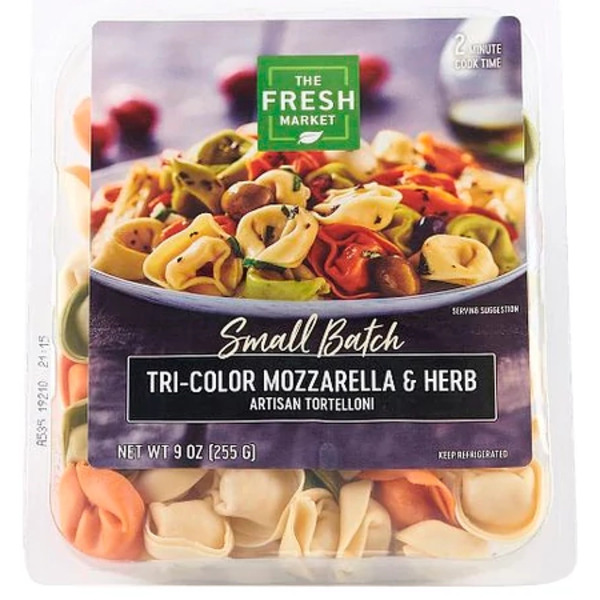 The Fresh Market Tri-color Mozzarella & Herb Artisan Tortelloni Same ...