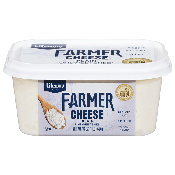 Safeway Lifeway Farmer Cheese, Reduced Fat, Plain, Unsweetened Same-Day ...