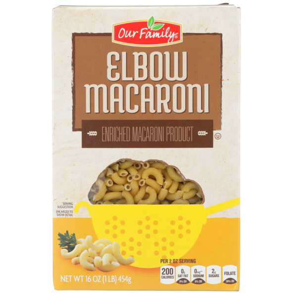 Our Family Enriched Macaroni Product, Elbow Macaroni (16 oz) - Instacart