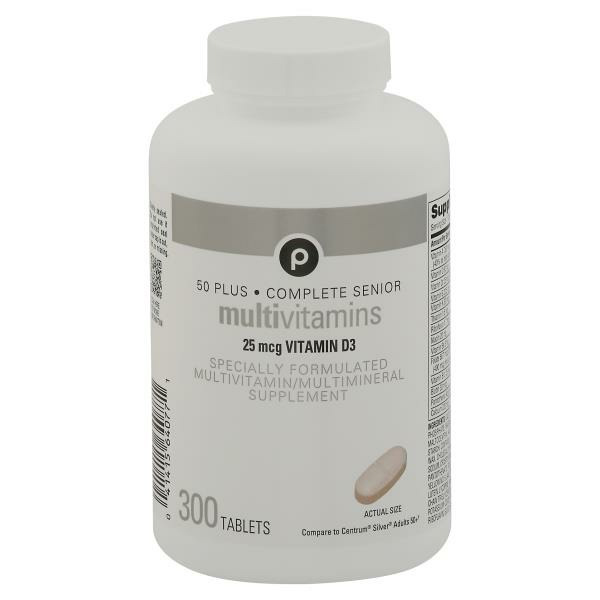 Publix Multivitamins, Complete Senior, 50 Plus, Tablets Same-Day ...
