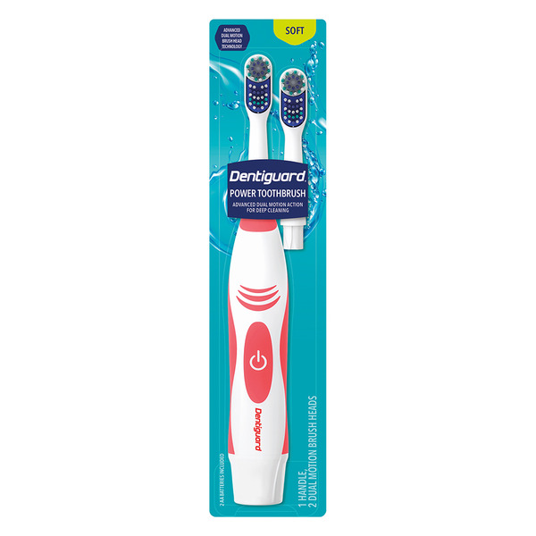 Dentiguard Red Soft Power Toothbrush With Refills Same-Day Delivery or ...
