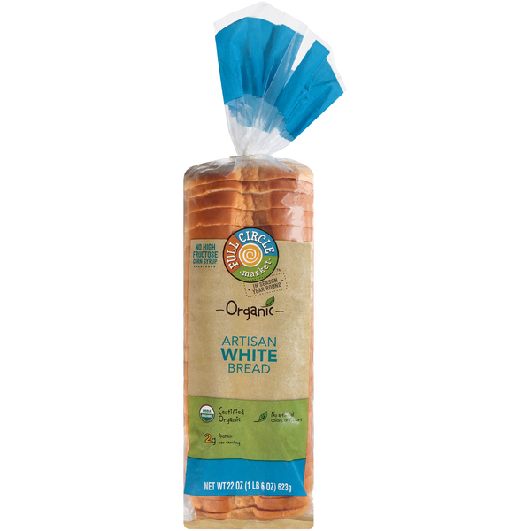 Full Circle White Artisan Bread (22 oz) - Instacart