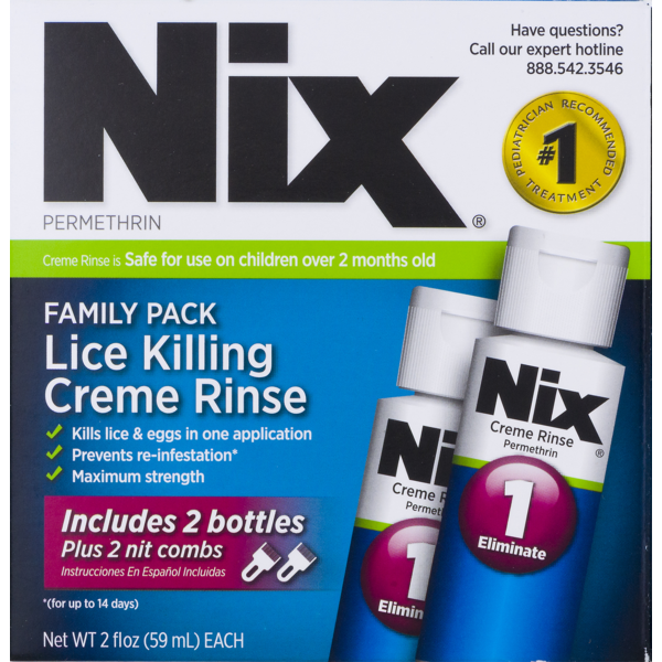 Nix Family Pack Lice Killing Creme Rinse (2 fl oz) - Instacart