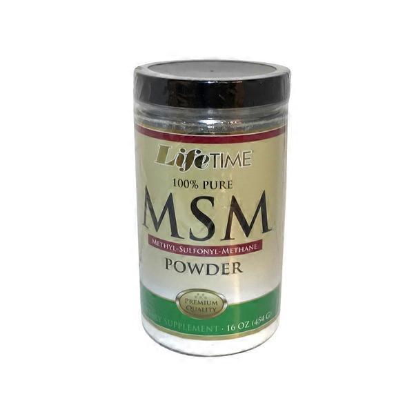 Lifetime 100% Pure MSM Powder (16 oz) - Instacart