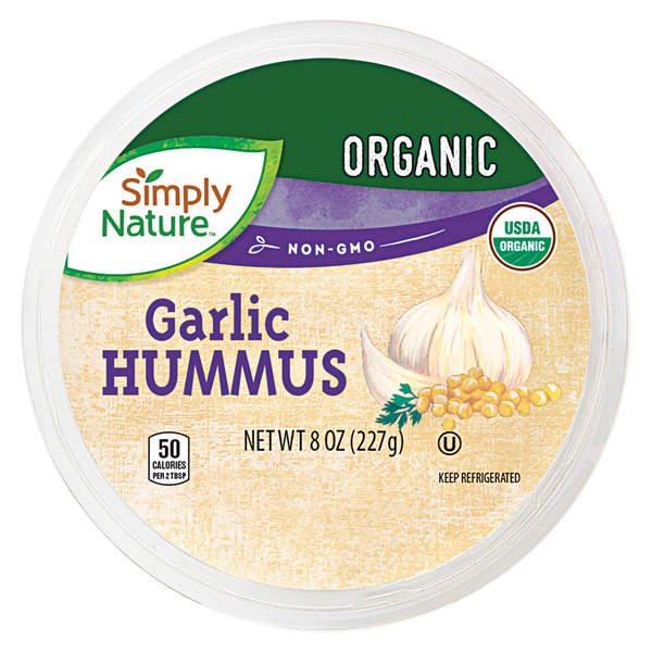Simply Nature Organic Garlic Hummus Same-Day Delivery or Pickup | ALDI