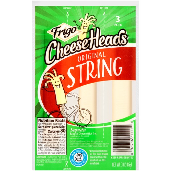 Frigo Original String Cheese (3 ct) - Instacart