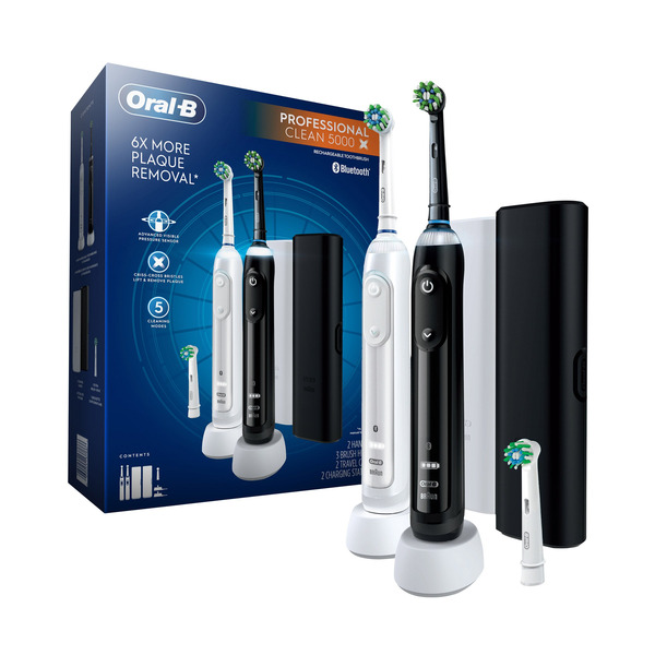 Oral-B Professional Clean 5000 X Electric Rechargeable Power Toothbrush ...