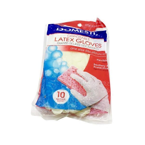 Domestix Latex Gloves (10 ct) - Instacart