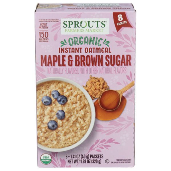 Sprouts Oatmeal-Instant-Maple & Brown Sugar Same-Day Delivery or Pickup ...