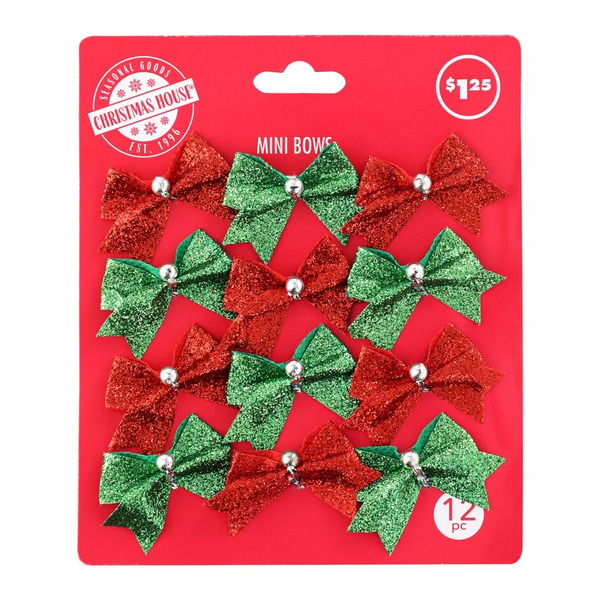 Crafter's Square Mini Decorative Glittery Bows Same-Day Delivery ...