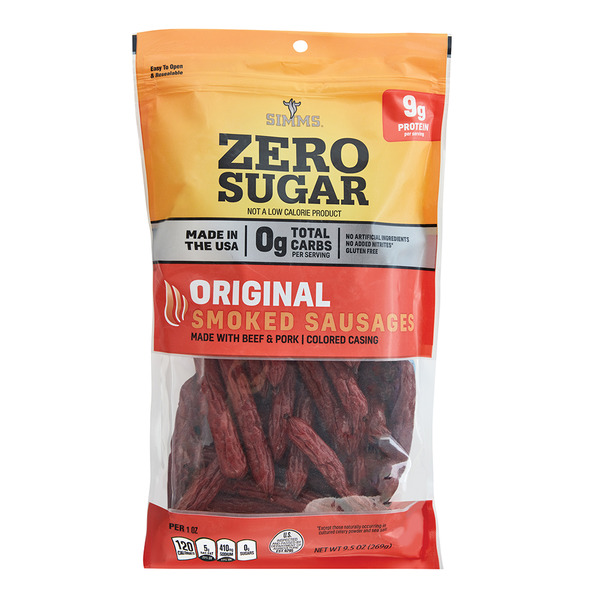 Simms Original Zero Sugar Smoked Snack Sticks Same-Day Delivery or ...