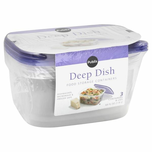 Publix 64 Ounce Deep Dish Food Storage Containers Same-Day Delivery or ...
