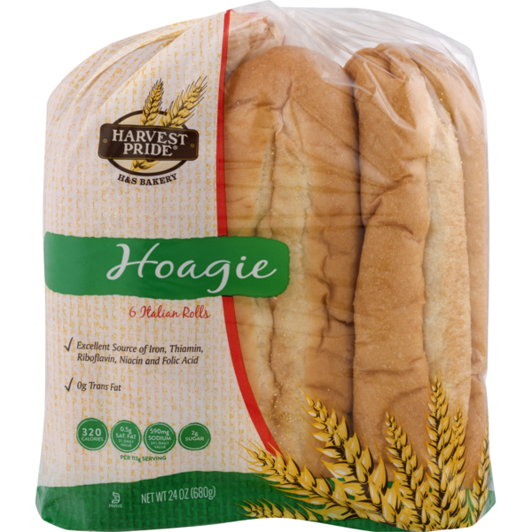 Harvest Pride Italian Rolls Hoagie (24 oz) - Instacart