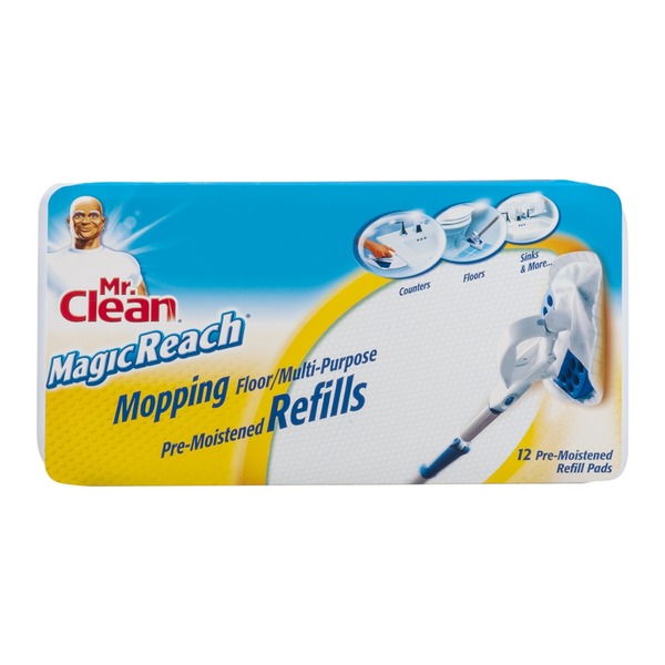 Mr. Clean MagicReach Mopping Floor/Multi-Purpose Pre-Moistened Refills ...