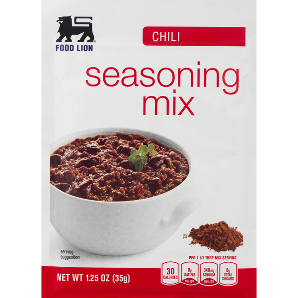 Food Lion Seasoning Mix, Chili, Envelope (1.25 oz) - Instacart