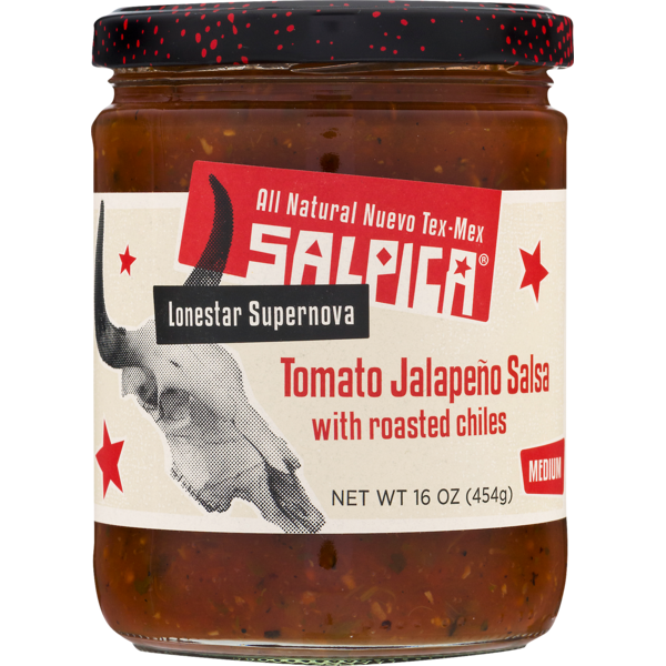 Salpica Lonestar Supernova Tomato Jalapeno Salsa With Roasted Chiles ...