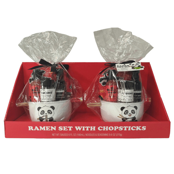 Panda Ramen Gift Set with Chopsticks, 2-pack Same-Day Delivery | Costco