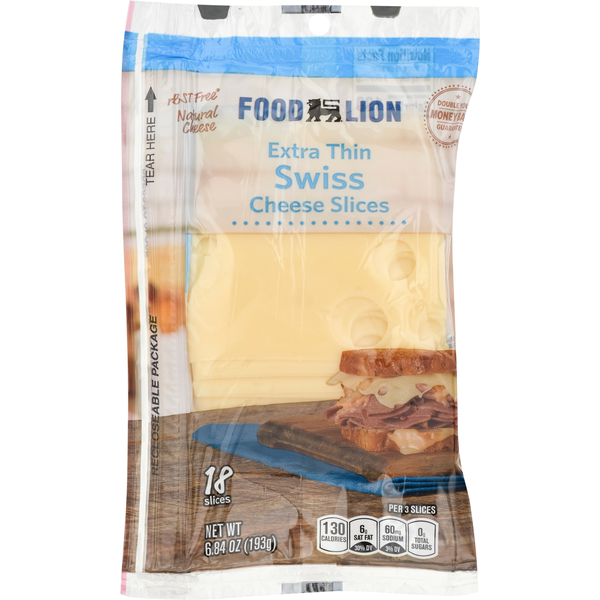 Food Lion Food Lion Cheese Slices, Swiss, Extra Thin Same-Day Delivery ... Food Lion Food Lion Cheese Slices, Swiss, Extra Thin Same-Day Delivery ...