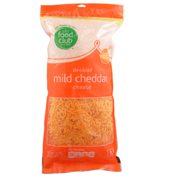 Food Club Mild Cheddar Shredded Cheese (32 oz) - Instacart