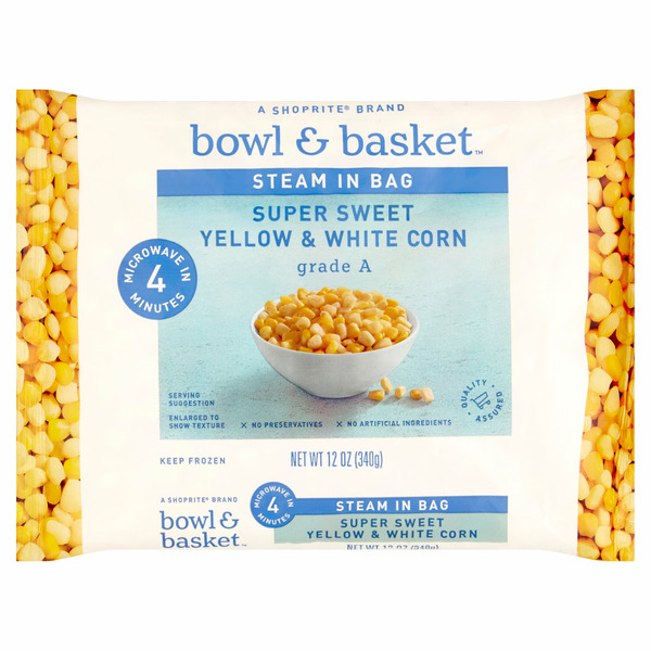 ShopRite Bowl & Basket Steam In Bag Super Sweet Yellow & White Corn ...