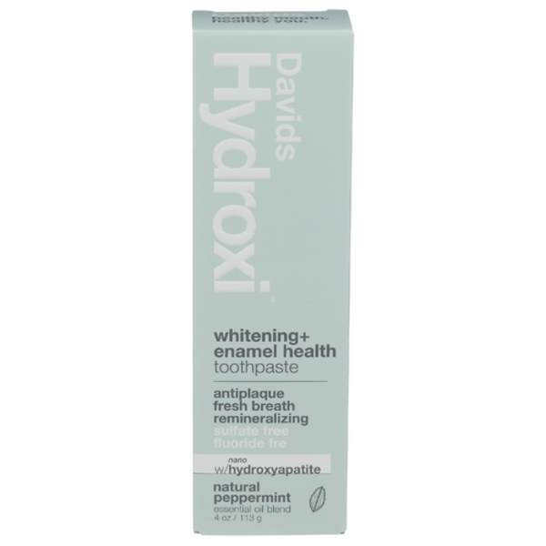 DAVID Whitening + Enamel Health Natural Peppermint Toothpaste Same-Day ...