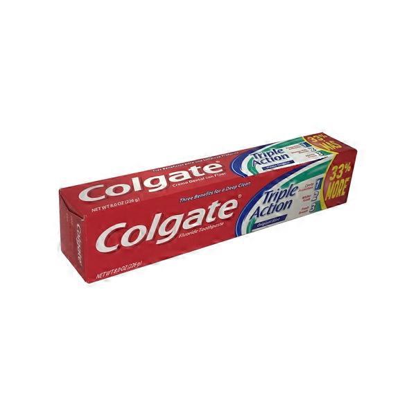 Colgate Original Mint Fluoride Triple Action Toothpaste (8 oz) - Instacart