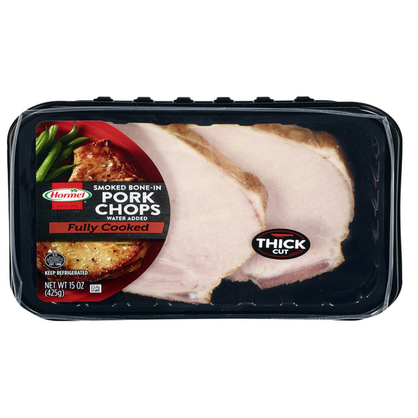 Hormel Bone In Smoked Pork Chop Sliced, 15 OZ Same-Day Delivery or ...