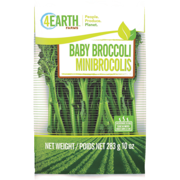 4Earth Farms Microwavable Baby Broccoli Minibrocolis Same-Day Delivery ...