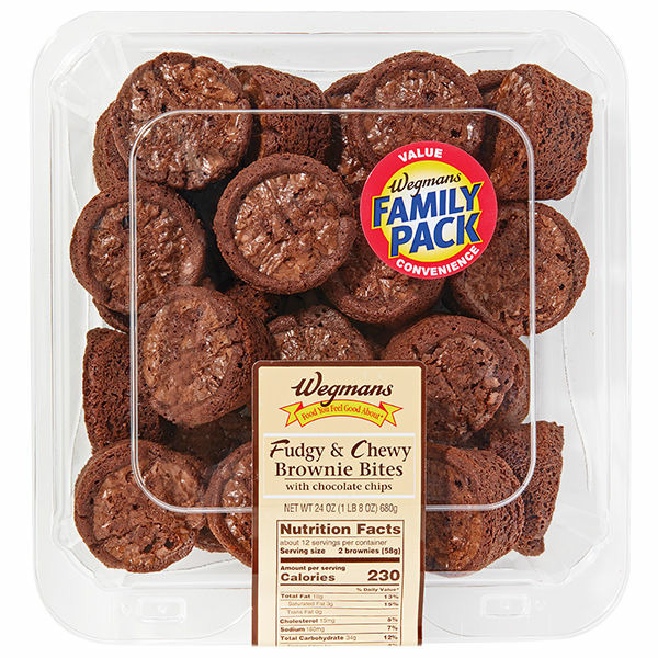 Wegmans Wegmans Fudgy & Chewy Brownie Bites With Chocolate Chips Same ...