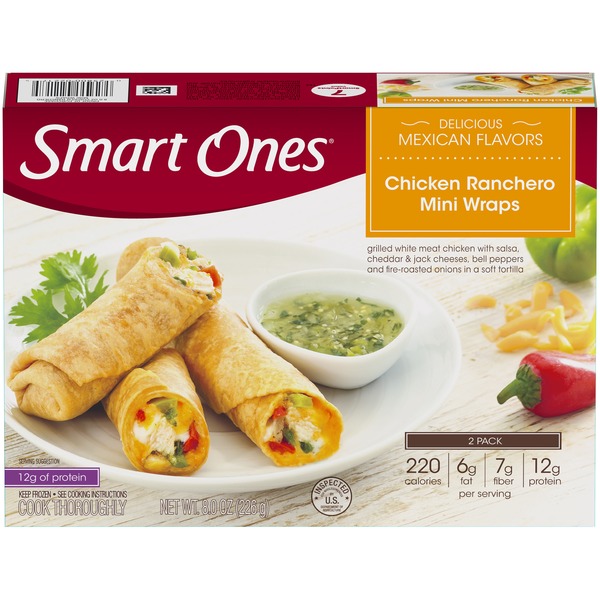 Smart Ones Delicious Mexican Flavors Chicken Ranchero Mini Wraps (8 oz ...