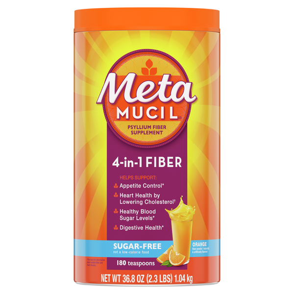 Walgreens Metamucil Fiber Supplement by Meta Orange Smooth Sugar Free ...