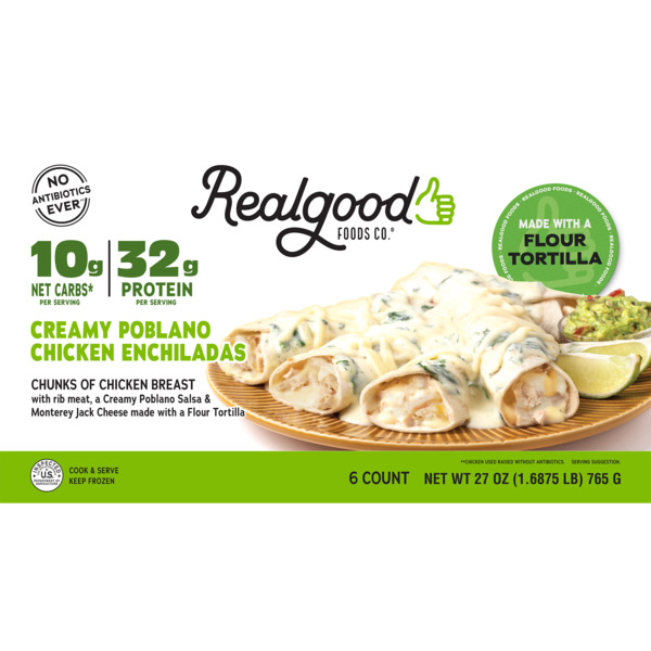 Costco Real Good Foods Creamy Poblano Chicken Enchiladas Same-Day ...