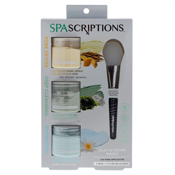 Spa Scriptions Clay & Gel Face Mask Set Same-Day Delivery | Dollarama