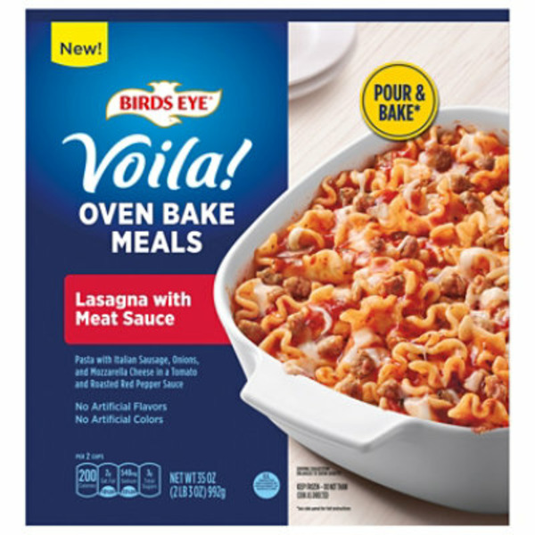 Safeway Birds Eye Voila! Oven Bake Meals Lasagna With Meat Sauce Frozen ...