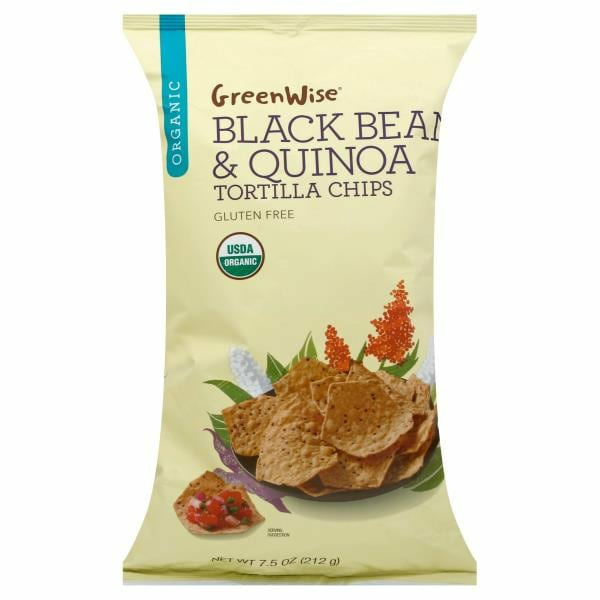 GreenWise Tortilla Chips, Organic, Black Bean & Quinoa Same-Day ...