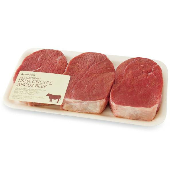 GreenWise USDA Choice Beef Antibiotic Free Angus Eye Round Steak Same-Day Delivery or Pickup ...