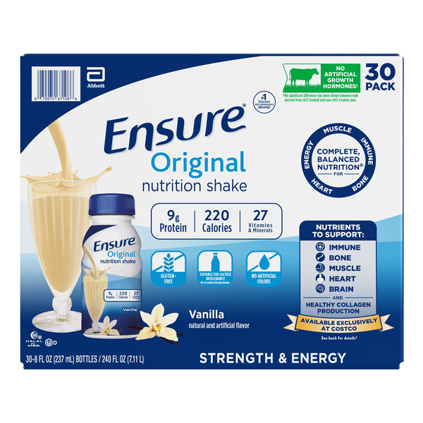 Ensure Original with Fiber Nutrition Shake Vanilla Ready to Drink ...