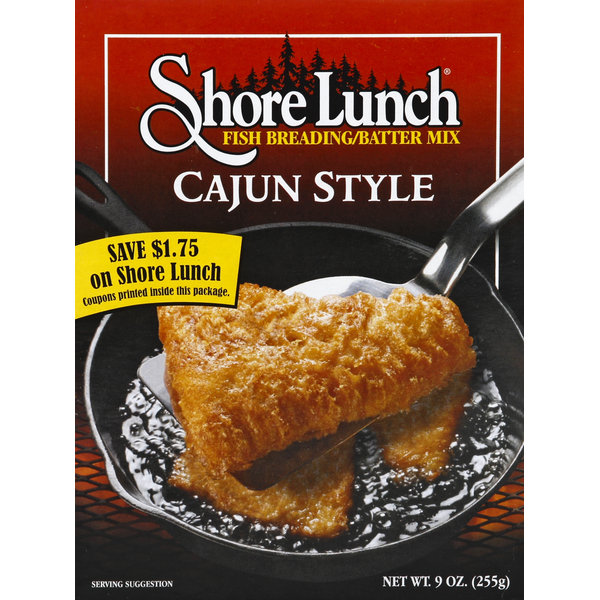 Shore Lunch Fish Breading/Batter Mix, Cajun Style (9 oz) - Instacart