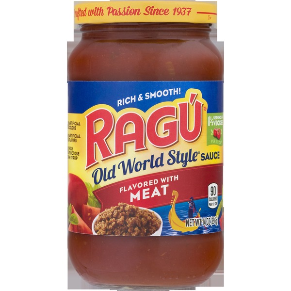 Ragu Sauce, Old World Style, Flavored with Meat (14 oz) - Instacart