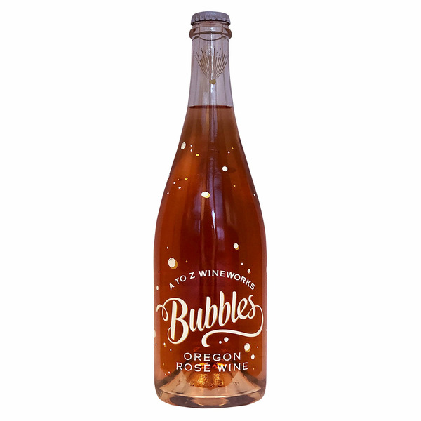 A to Z Wineworks Oregon Rose Bubbles Sparkling Wine, 750 mL bottle Same ...