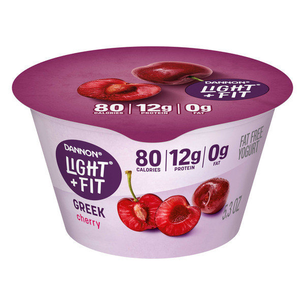 Publix Dannon Light + Fit Dannon Light + Fit Cherry Greek Nonfat Yogurt ...