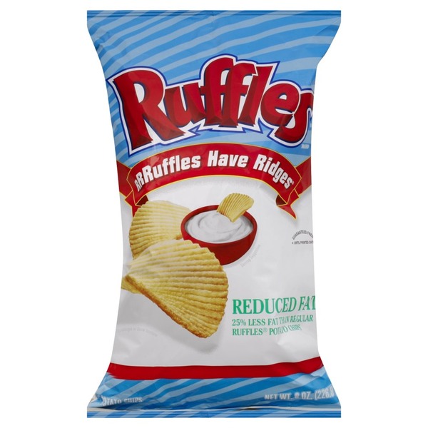 Ruffles Reduced Fat Potato Chips (226.8 g) - Instacart
