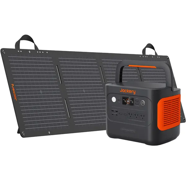 Jackery 1000 Plus Solar Generator With Mini 100 Watt Solar Panel Same ...