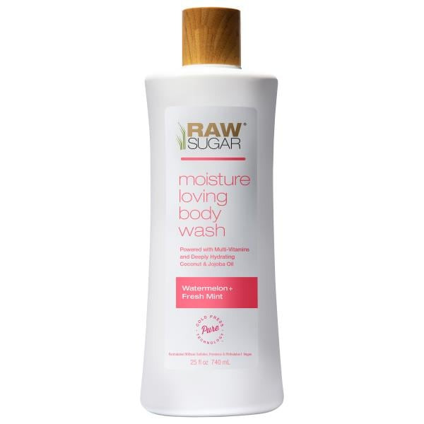 Raw Sugar Body Wash, Moisture Loving, Watermelon + Fresh Mint Same-Day ...